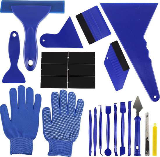 Complete Auto Wrap Tool Kit - 23-Delig met Precisiemes en Schrapers | bol
