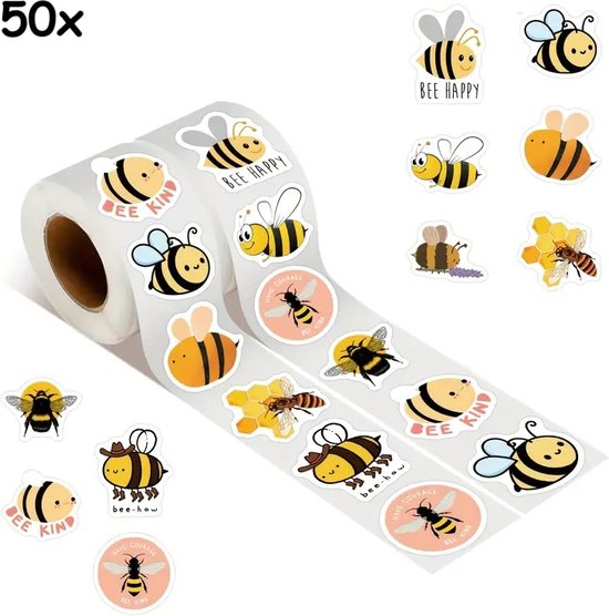 Sluitsticker - Sluitzegel - Bijen - Bee | Kinderen - Motivatie - Bij ...