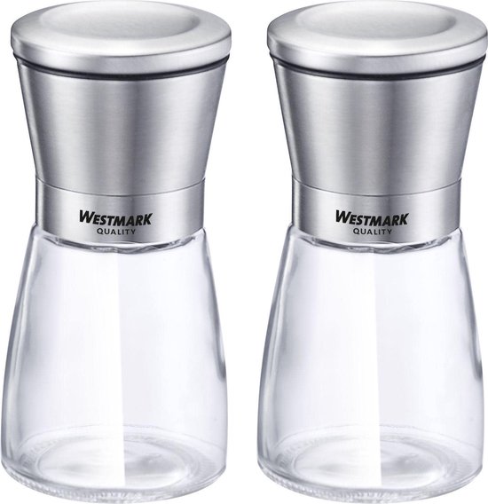 WESTMARK Kruidenmolens roestvrij staal, 2 stuks | bol