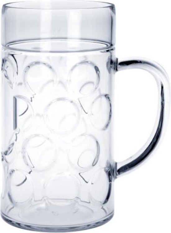 SET 30 stuk bierpul 1l uit kunststof is onbreekbaar, stapelbaar, herbruikbaar | bol.com