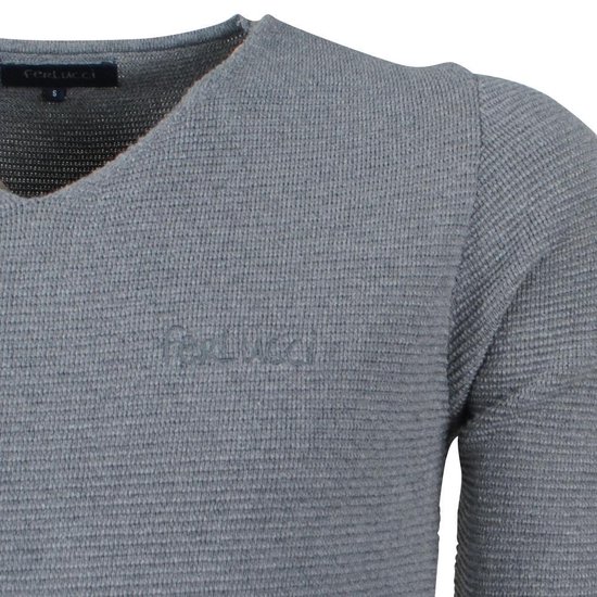 Ferlucci - Exclusieve Heren trui - 100% Katoen - Bernardo - Grijs | bol.com