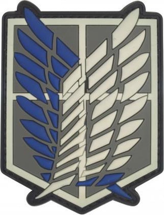 Shingeki No Kyojin Attack Titan Recon Corps PVC patch embleem met ...