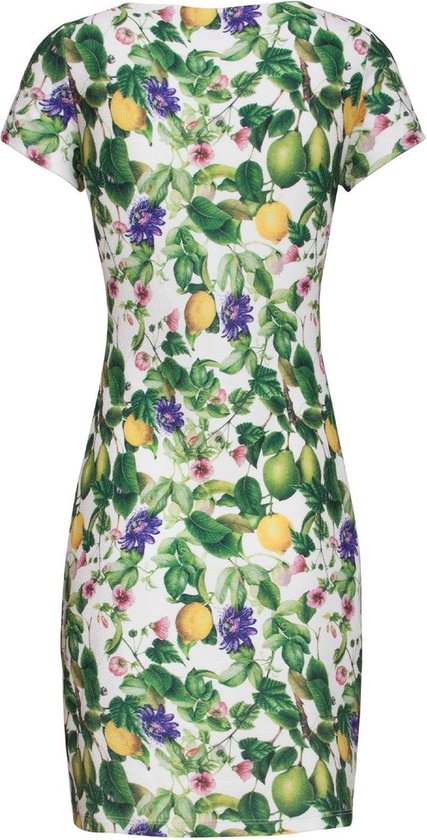 Smashed Lemon Jurk Lemons and Flowers wit XXL | bol