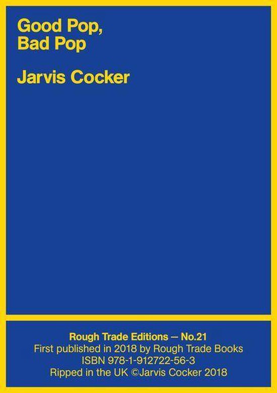 Good Pop, Bad Pop (ebook), Jarvis Cocker | 9781912722563 | Boeken | bol