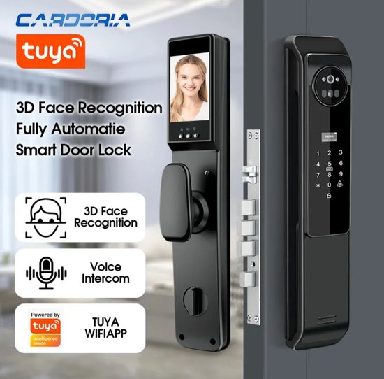 Slimme DeurSlot - Smart Lock 6-in-1 / 3D Gezicht Herkennen ...