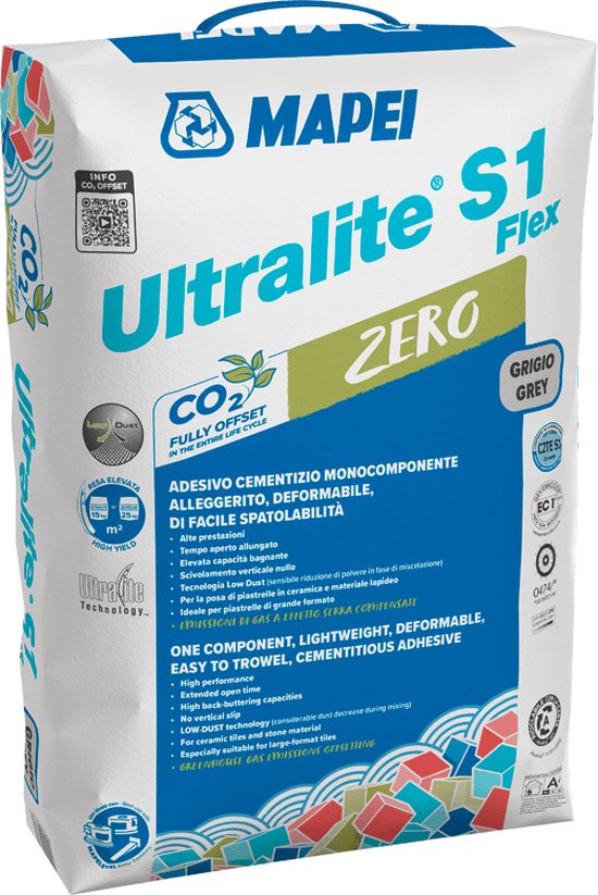 MAPEI Ultralite S1 Flex Zero Tegellijm - Lijmmortel voor Tegels ...