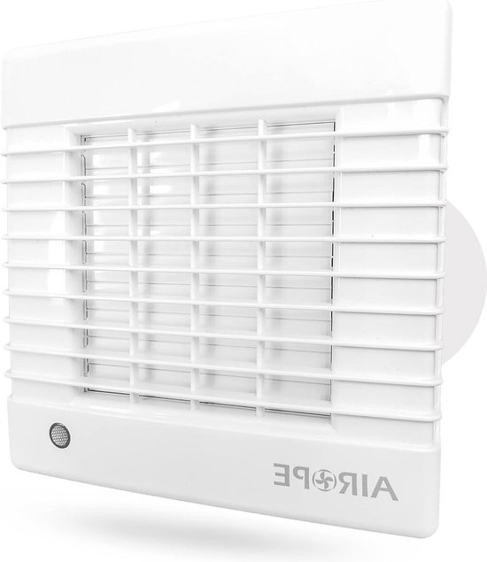 Badkamer Ventilator 100mm afvoerventilator met automatische jaloezieën ...