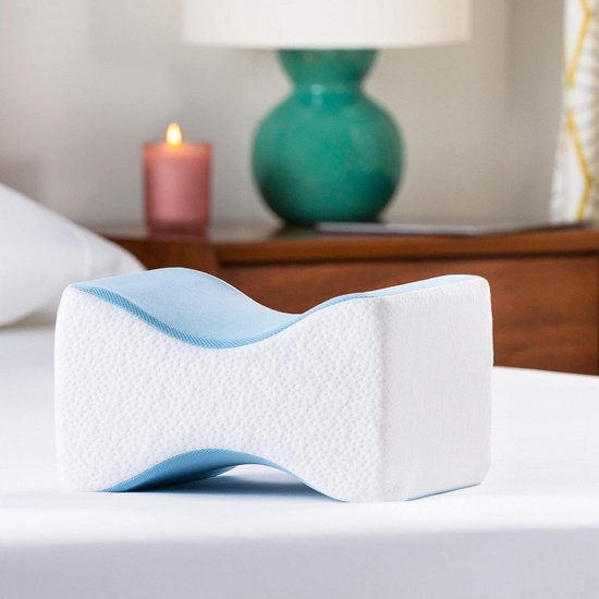Gel Memory Foam Kniekussen voor Zijslapers-rug Been Heup Gewricht ...