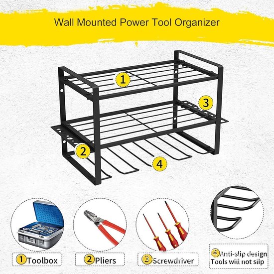 Legering Staal Power Tool Organizer - 50KG Draagvermogen - Elektrische ...