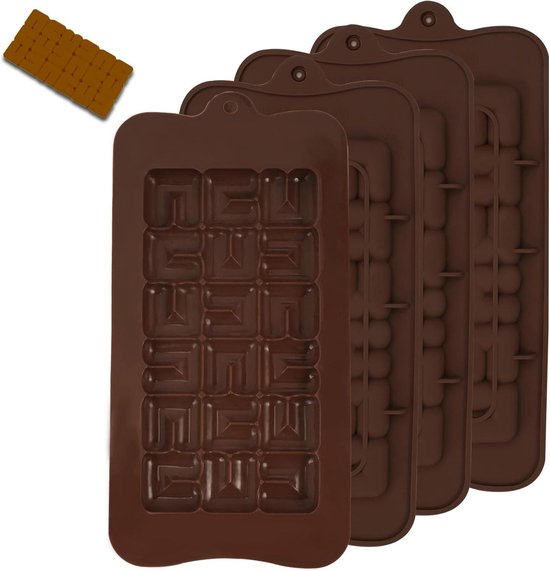 Chocolade vorm silliconen - Gietvorm 4 stuks break-apart chocolade ...