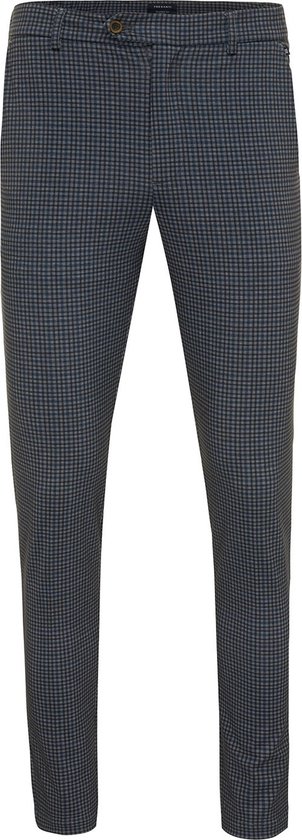 DANTE Trouser with check Dark blue (TRPAIE148 - 802) | bol
