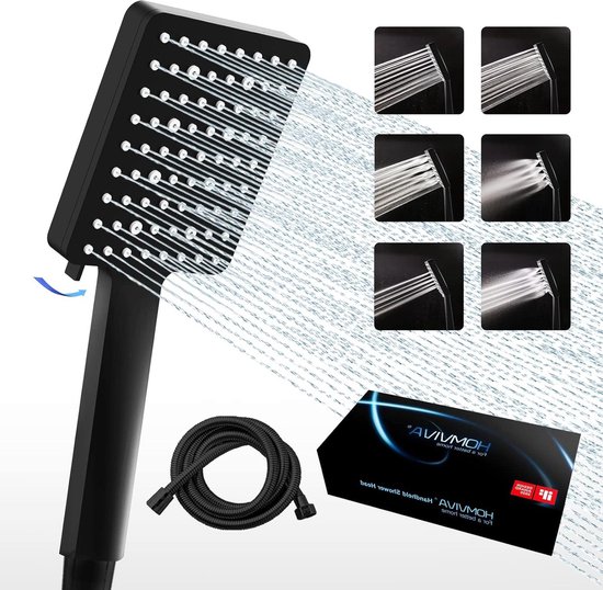 Hogedruk douchekop en slang set 18 m - universele grote krachtige ...