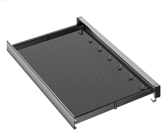 Wandmontage inklapbaar droogrek met 6 haken - 44 x 375 x 47 cm ...