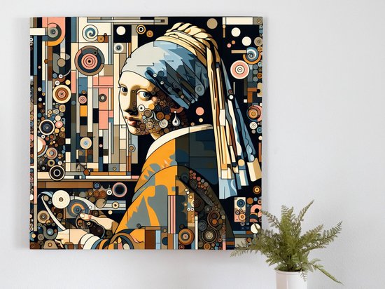 Abstract vermeer schilderij | Verweven abstractie: een eigentijdse ...
