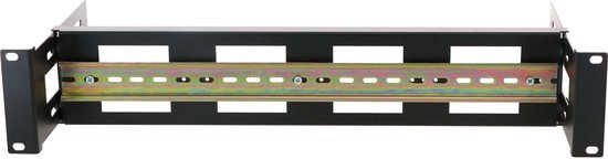 2U DIN rail voor 19 inch racks - in diepte verstelbaar | bol