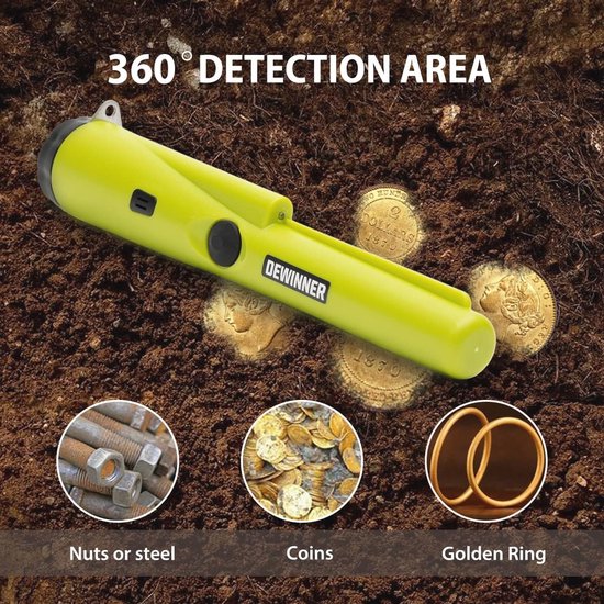 Metaaldetector Waterdicht - 360° Zoekpin-Pointer voor Schatjacht en ...