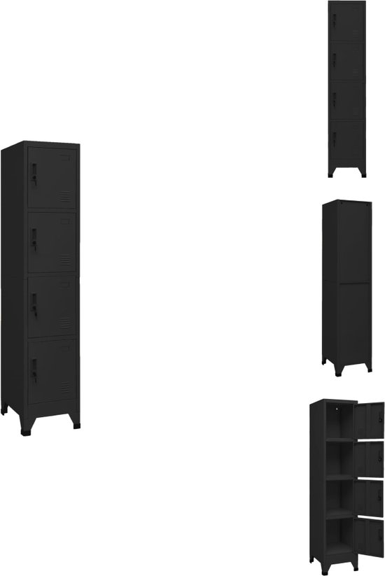 vidaXL Lockerkast - Lockerkasten - Opbergkast - Kast - Lockerkast ...