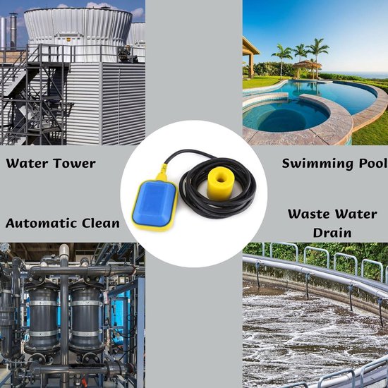 Waterniveau-indicator - Drijvende schakelaar kabeltype - AC 10 A... | bol