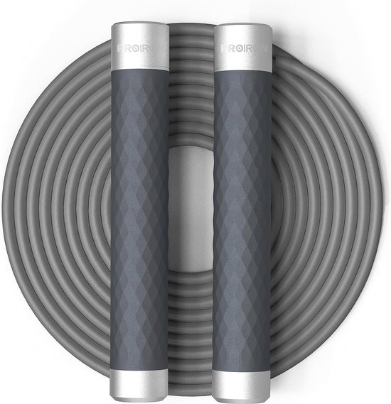 Gewogen springtouw 1 lbs - Verstelbaar, extra dik 7 mm, voor fitness en ...