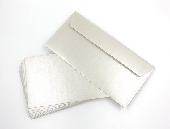 Pearlescent Envelopes 220 x 110mm - Pack of 100 for High-Quality ...