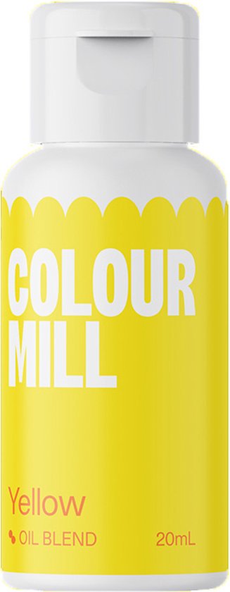Colour Mill Oil Blend Voedingskleurstof op Oliebasis - Yellow - 20ml | bol