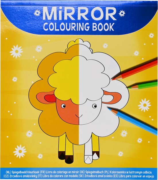 Spiegelbeeld Kleurboek Boerderij - 'Mirror Colouring Book' | bol