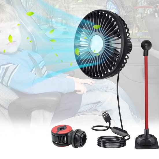 Usb Ventilator - Auto Ventilator - Airco Compact - Zwart | bol