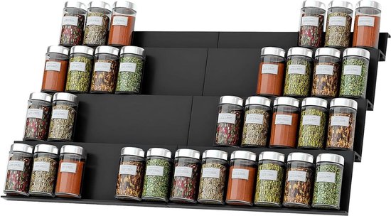 Uittrekbaar kruidenrek voor lade set van 8 - organizer voor keukenlade ...