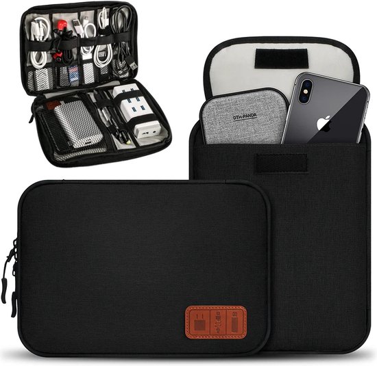 Travel Kabel Organizer Tas - Opbergtas voor Kabels en Accessoires ...