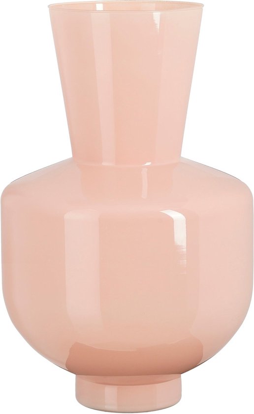 Mica Decorations Vaas Judy - 28x28x45 cm - Glas - Roze | bol