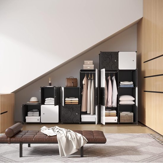 JGS® - Draagbare Modulaire Kledingkast: Ruimtebesparende ...