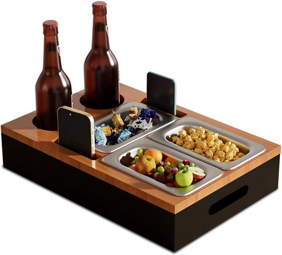 Bankbar snackbox met bank butler - dranken snackbar hout ...