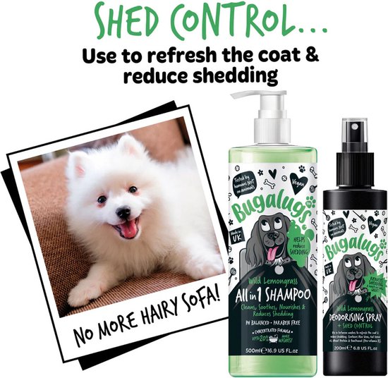 Bugalugs - Hondenparfum - Vachtverzorging hond - Dierproefvrij - Vegan ...