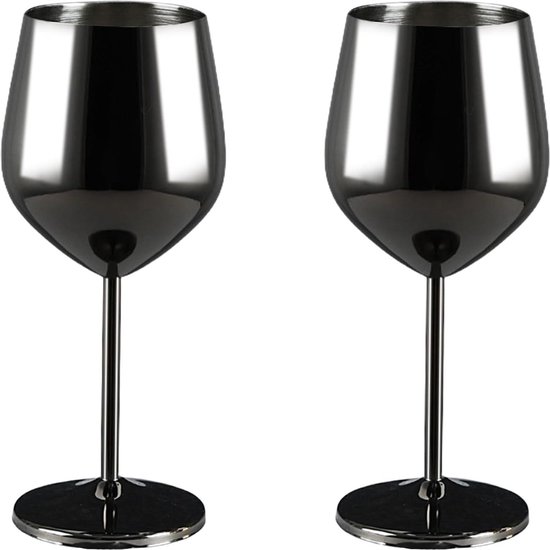 Robust Stainless Steel Red Wine Glasses - Unbreakable Wine Glasses for ...