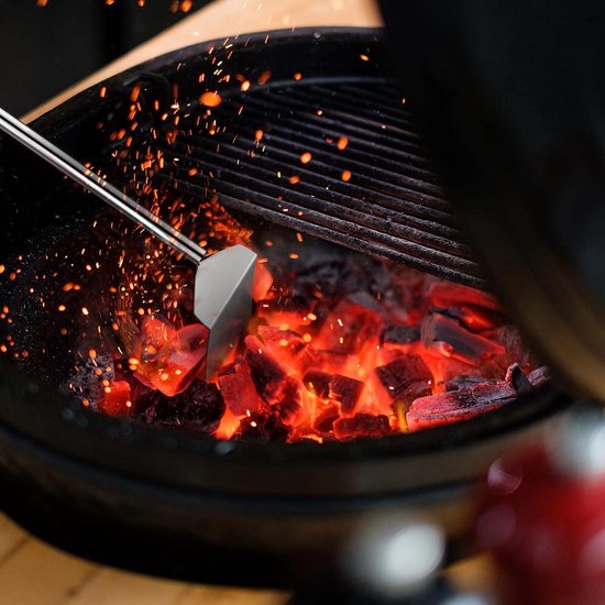 Uitschuifbare BBQ Ash Tool - Rvs Houtskool Rake - Tuingereedschap Grill ...