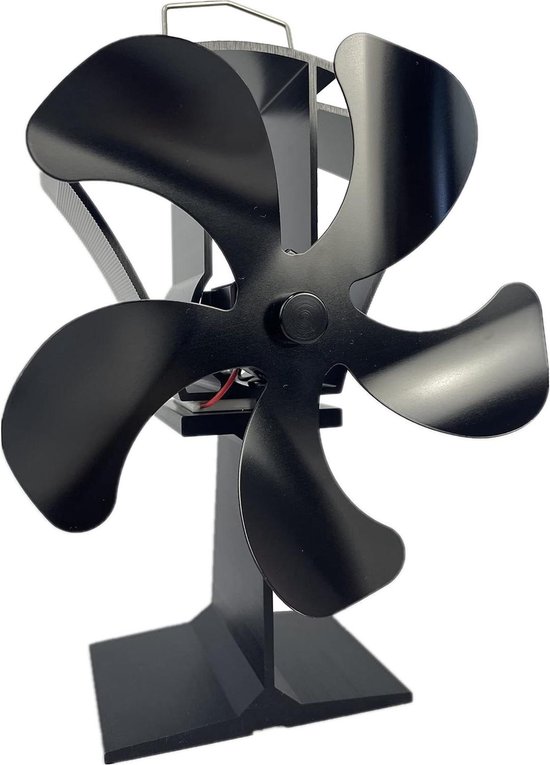 5 Blades Log brander Fan - Warmte Aangedreven Kachel Ventilator | bol