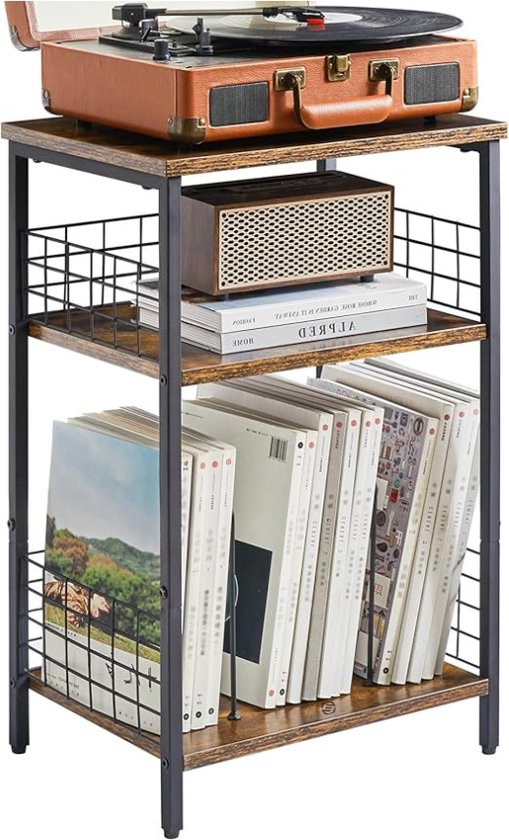 Equivera platenspeler meubel - lp kast - platenspeler kast - vinyl kast ...