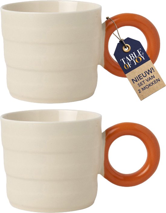Table of Joy Falke Mokken set van 2 Beige 29 cl. | bol