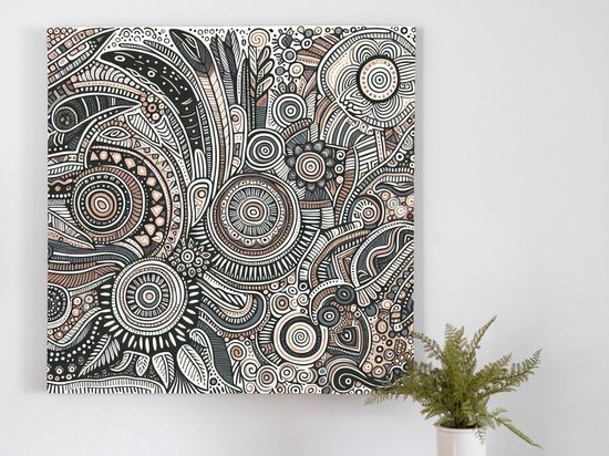 Doodle aboriginal schilderij | Dreamtime doodles: a vibrant fusion of ...