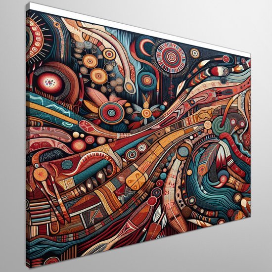Doodle aboriginal schilderij | Aboriginal Doodle Delight: A Vibrant ...