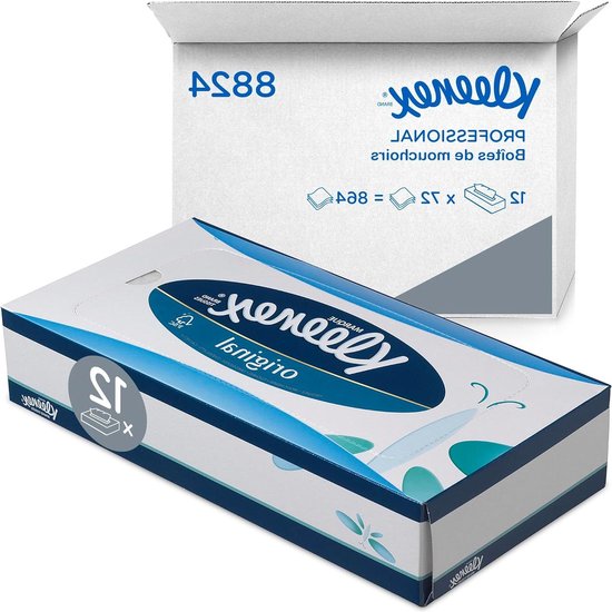 3-Laags Tissues 12 Pakken x 72 - Zakdoekjes 8824 - Zachte Papieren ...