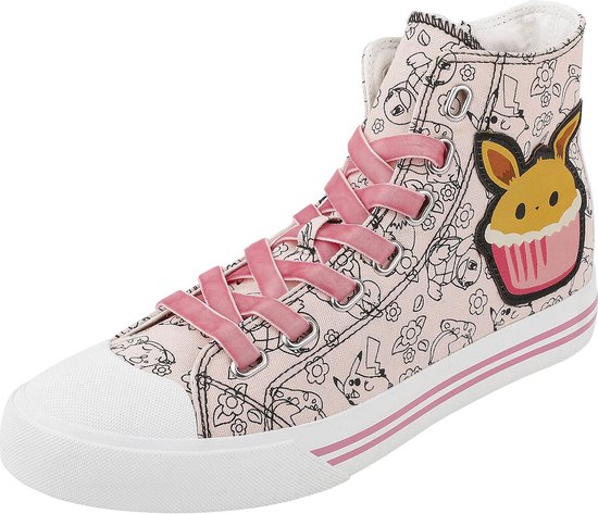 Pokémon Evoli - Cupcake Sneakers high roze-wit EU41 Dames | bol