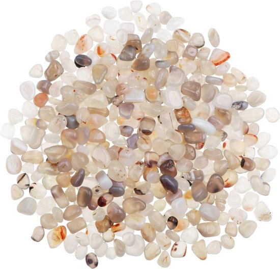 Luvetrex ® Witte Agaat Stenen Grind voor Thuisdecoratie en Potplant ...