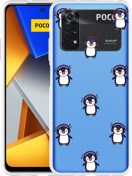 Xiaomi Poco M4 Pro Hoesje Chillin like a penguin - Designed by Cazy | bol