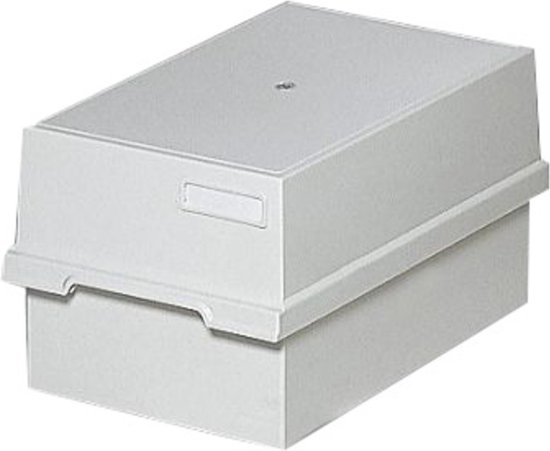 Bac à fiches pour 1000 fiches A4 - Gris clair | bol.com