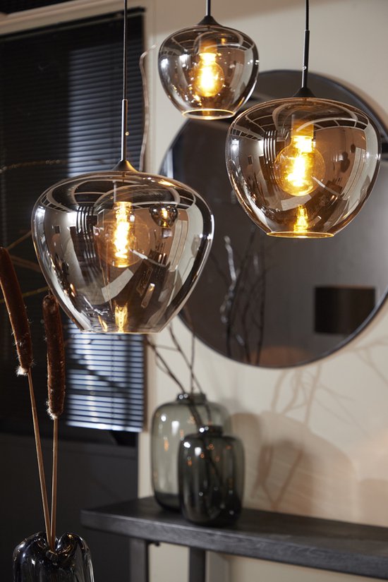 Light & Living Hanglamp Mayson - Smoke Glas - Ø40cm - Modern ...