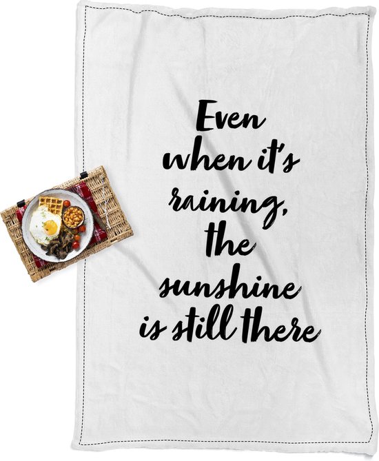 Picknickkleed - Buitenkleed - Even when it's raining, the sunshine is ...