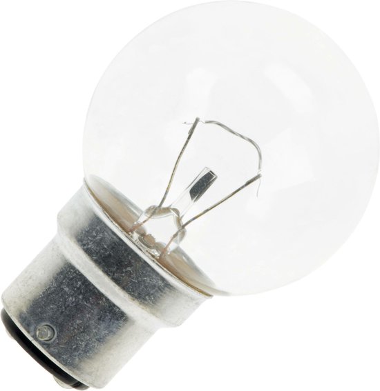 Kogellamp helder 25W bajonet fitting B22d | bol