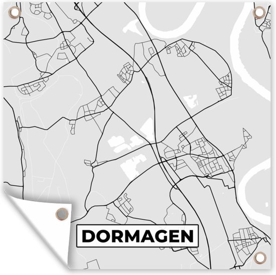 Tuinposters Plattegrond - Duitsland - Dormagen - Stadskaart - Kaart ...