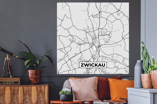 Muurstickers - Sticker Folie - Duitsland - Stadskaart - Plattegrond ...